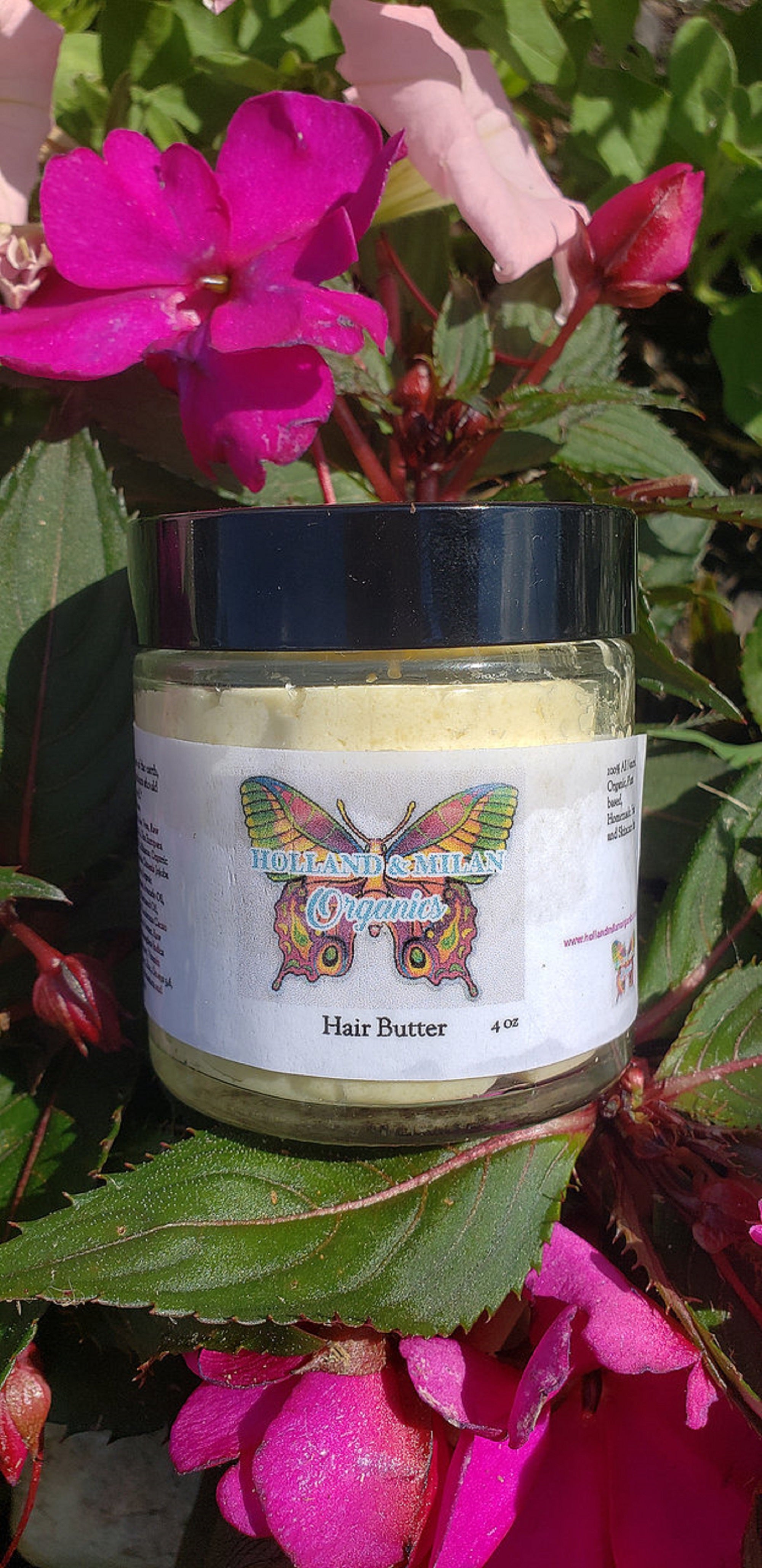 Hair Butter w/Rosehip & Hibiscus – Holland & Milan Organics